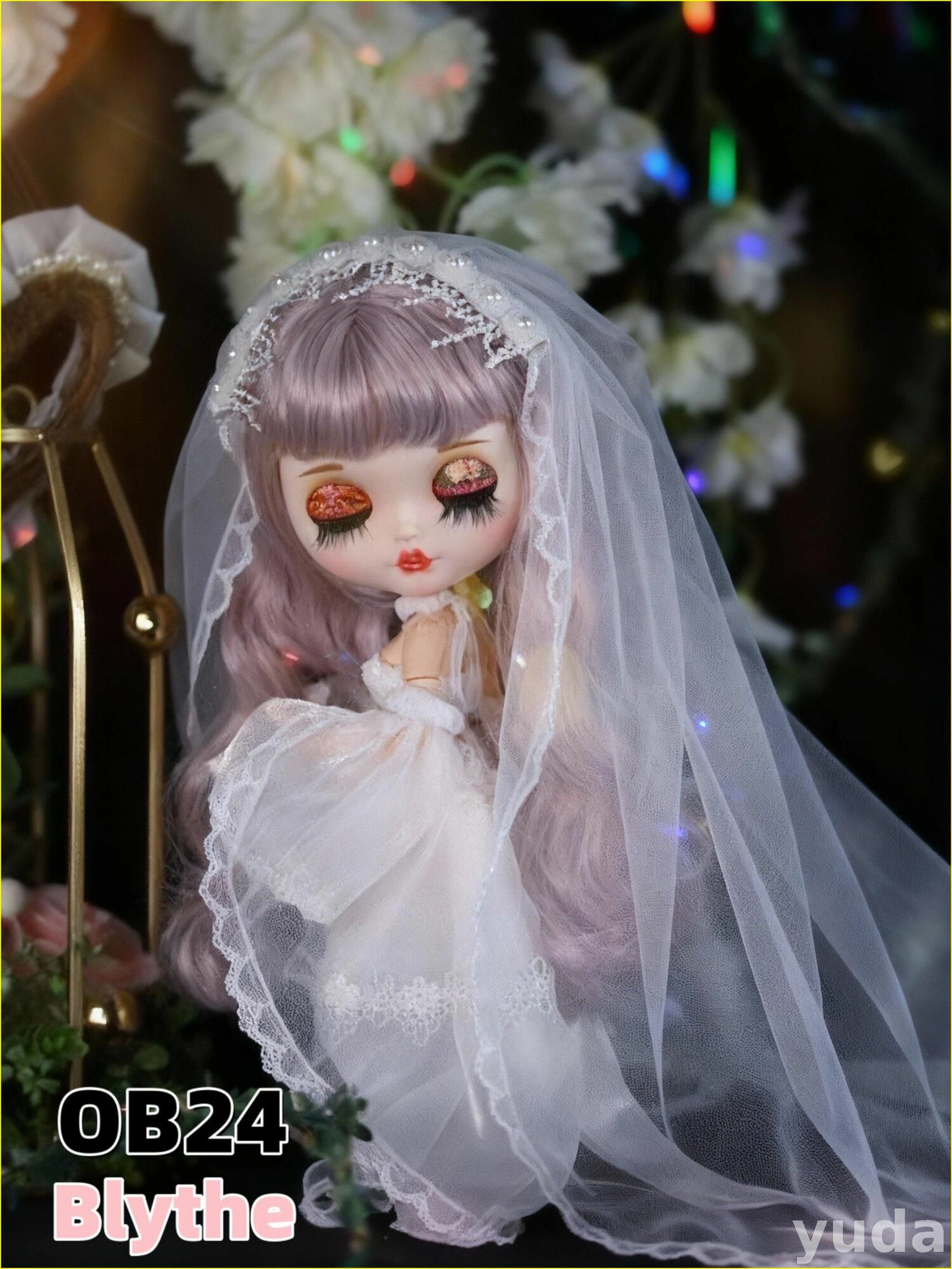 Шарнирная кукла Блайз Blythe на теле OB24, 30 см Полный комплект: парик, глаза, одежда Дизайнерский макияж