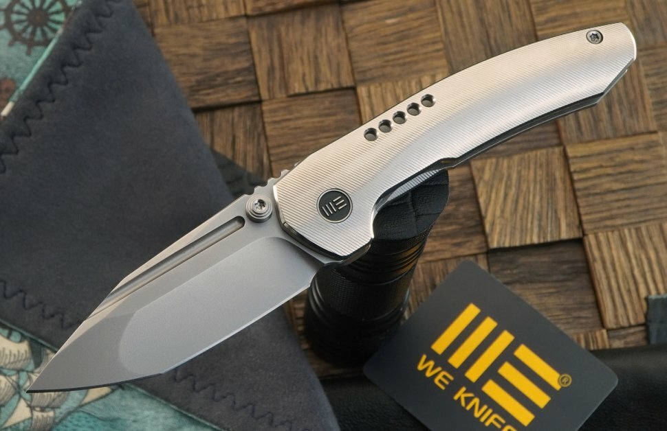 Складной нож We Knife Micro Trogon, сталь M390, BB, рукоять титан