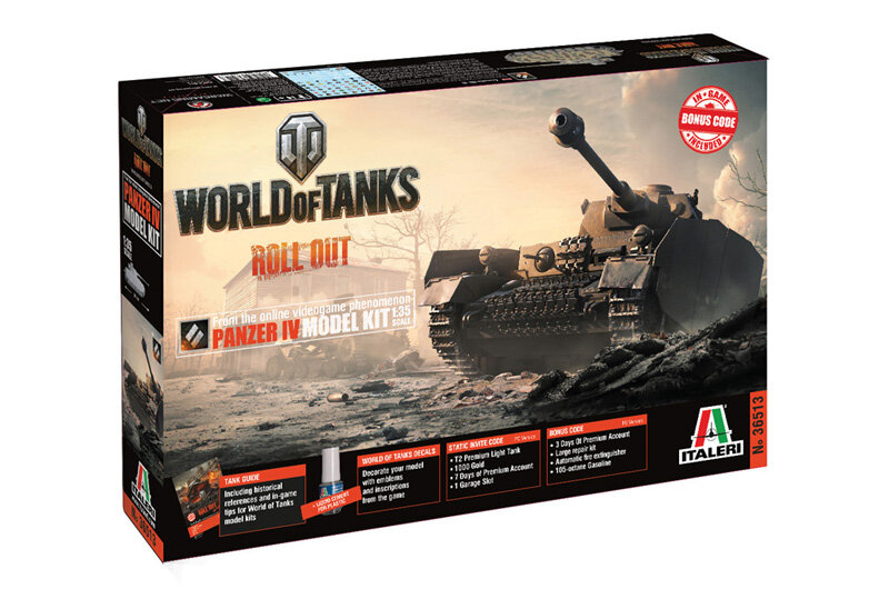 Сборная модель "Танк WORLD OF TANKS - PANZER IV" (1:35), артикул 36513