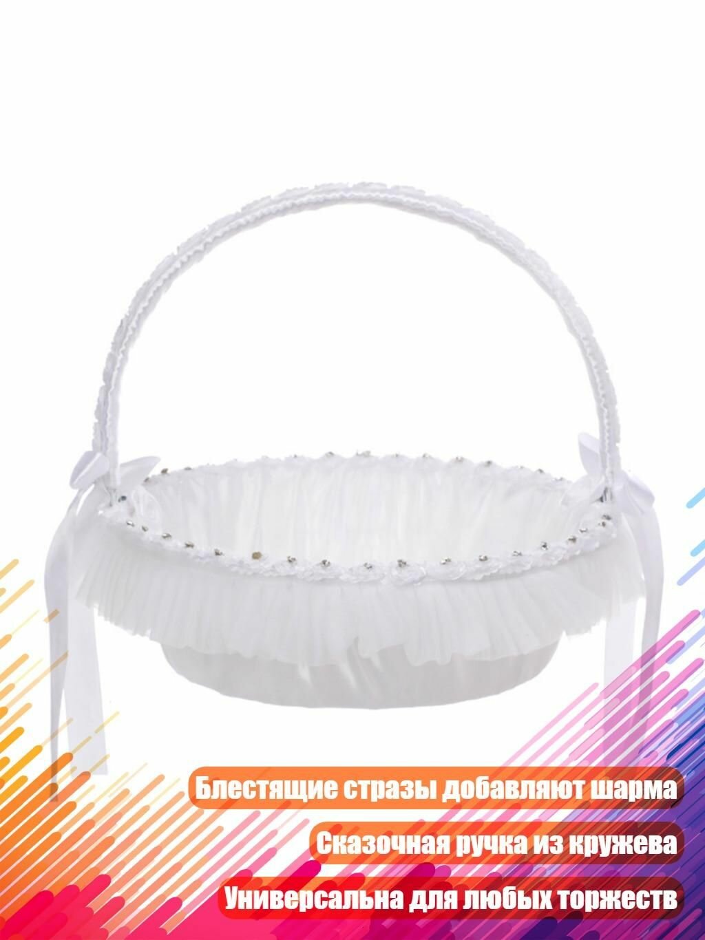 Корзинка для цветочницы на свадьбу