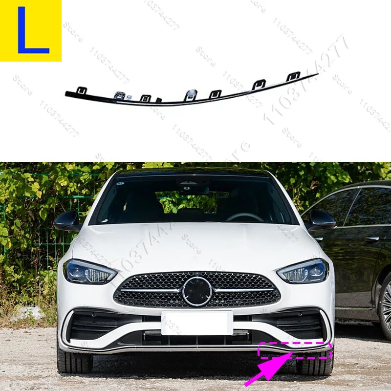 Накладка бампера Mercedes W206 C300 C43 AMG, черная L