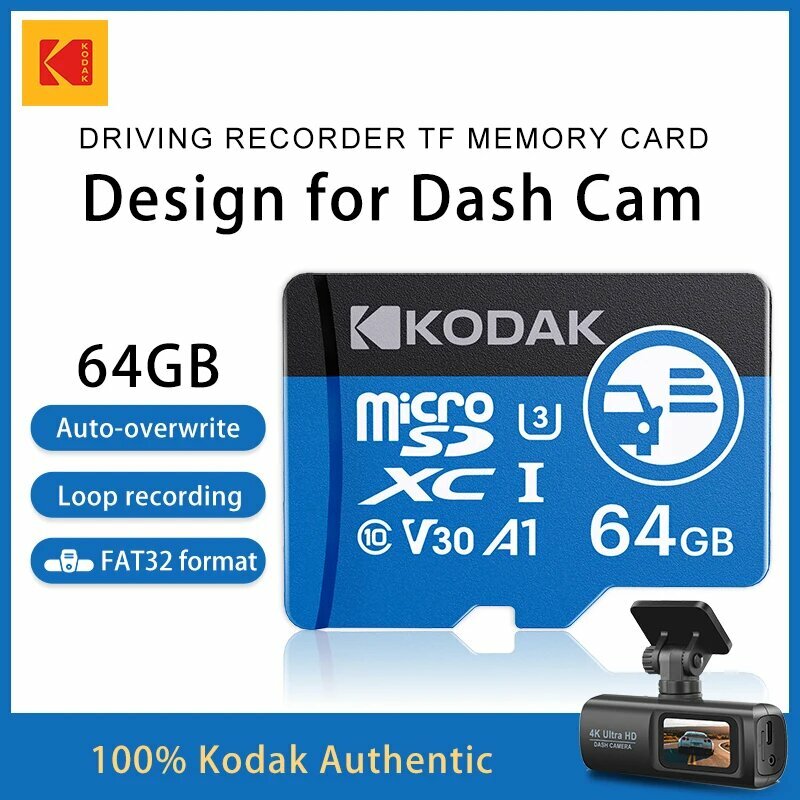 Карта памяти Kodak MicroSD 64GB для Dash Cam
