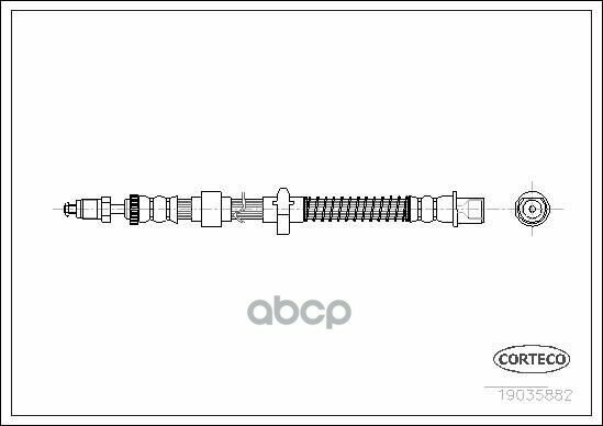 Шланг тормозной Corteco арт. 19035882
