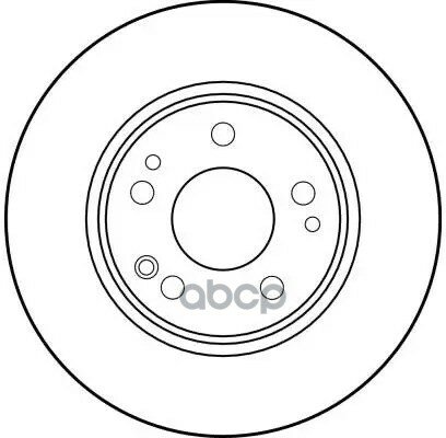 Диск тормозной передний MB W124 2.0/2.3L/2.0D/2.5D/3.0D 85-93 /D=284MM TRW DF1581 TRW арт. DF1581