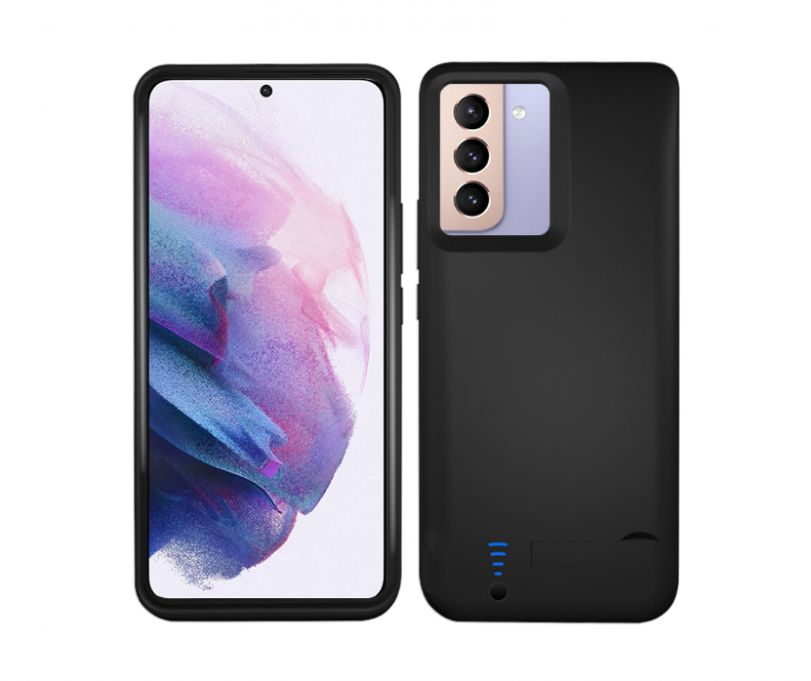 Чехол-бампер MyPads для Samsung Galaxy S21 Ultra с мощной батареей 5000 mAh, черный