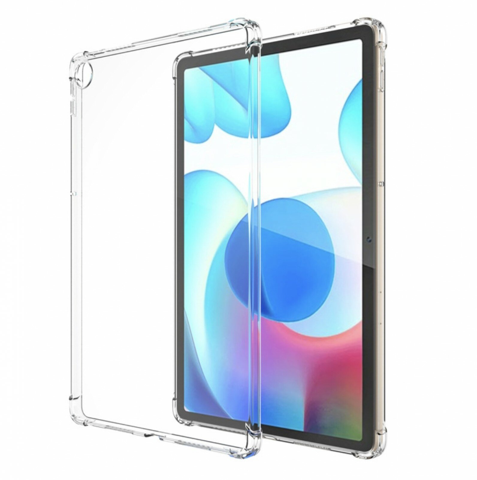 Чехол MyPads Tocco для Oppo Realme Pad 10.4 прозрачный с усиленной защитой углов