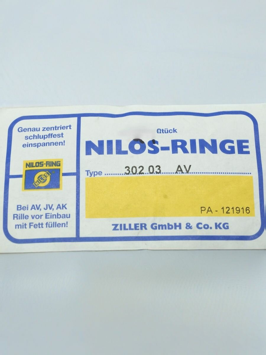 Уплотнительное кольцо NILOS 30203 AV металлическое (лабиринтное) для конического подшипника 30203, 1 шт