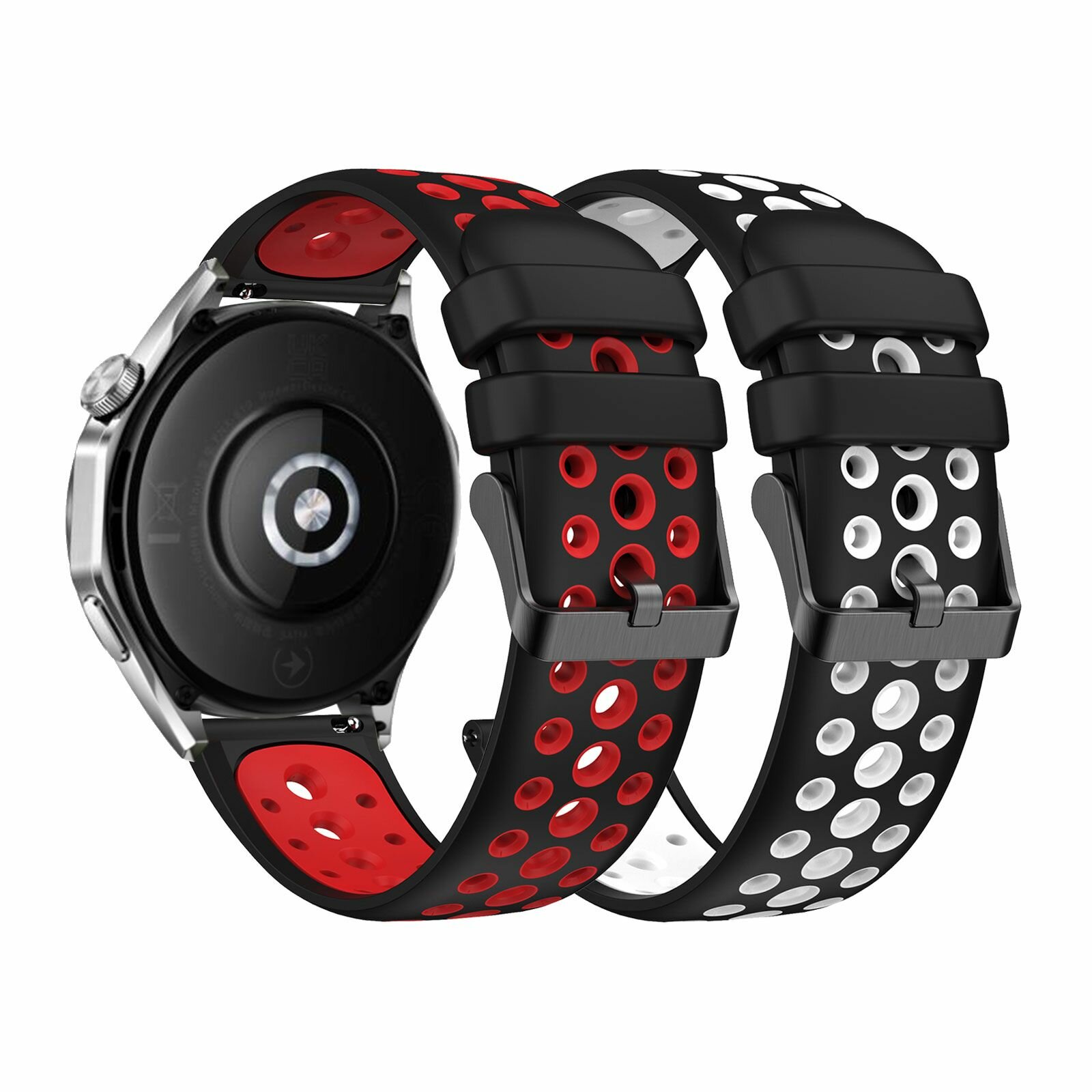 Силиконовые ремешок для часов Oneplus Watch 3/2R/2,1 (2 шт.) с нержавеющей стальной застежкой