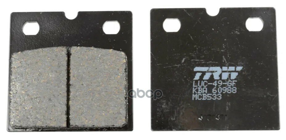 Колодки торм. зад./пер. 60.0 x 59.0 x 9.0 mm MOTO TRW арт. MCB533