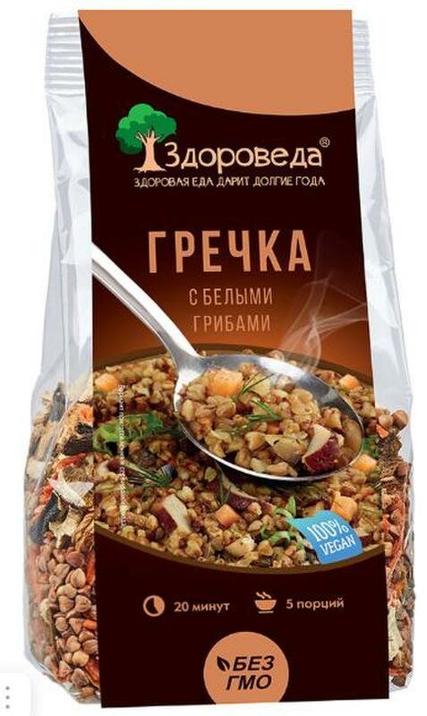 Гречка с белыми грибами здороведа, 250 г