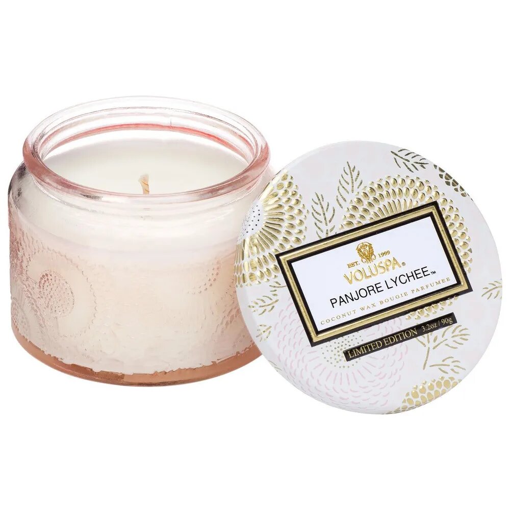 VOLUSPA PANJORE LYCHEE Свеча ароматическая Coconut Wax Bougie Parfumee 90g
