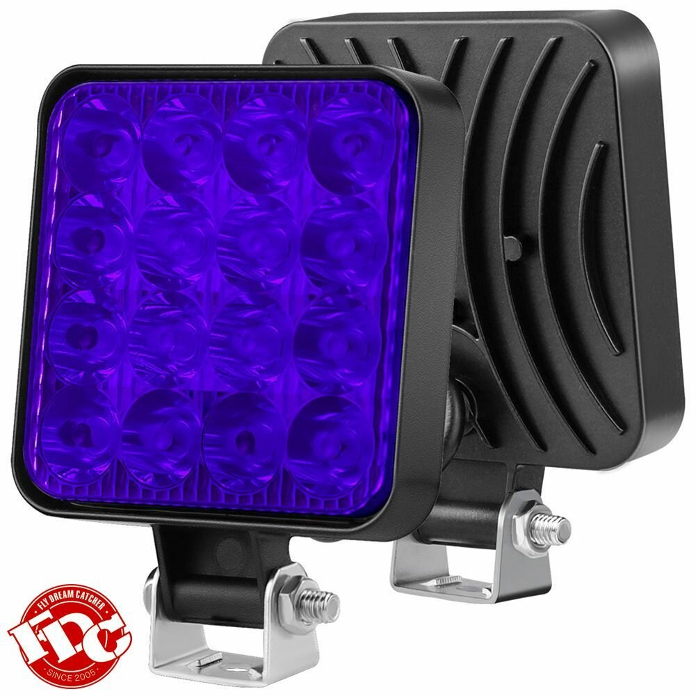 Светодиодная фара 16 LED 48W ABS для авто 2 шт.