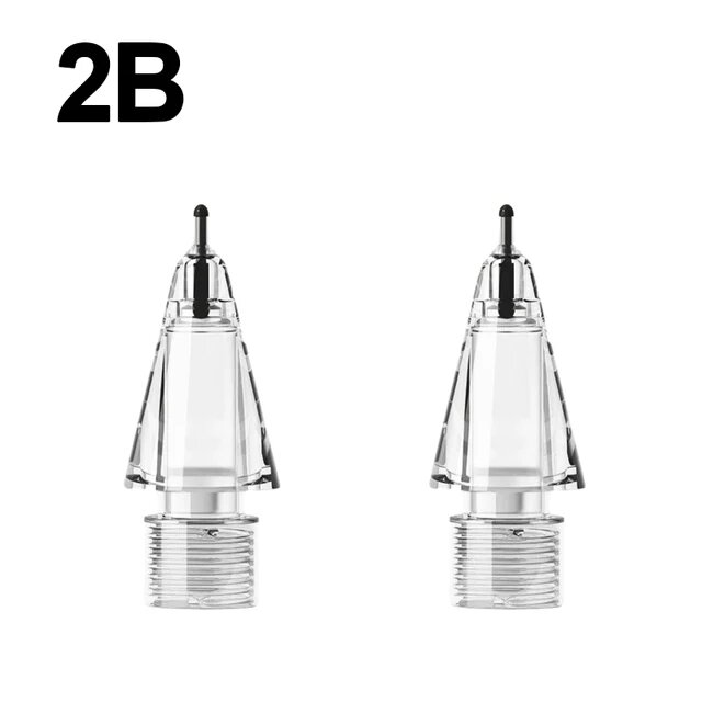 Наконечники для Apple Pencil 1/2, 2B, A-Clear, 2шт