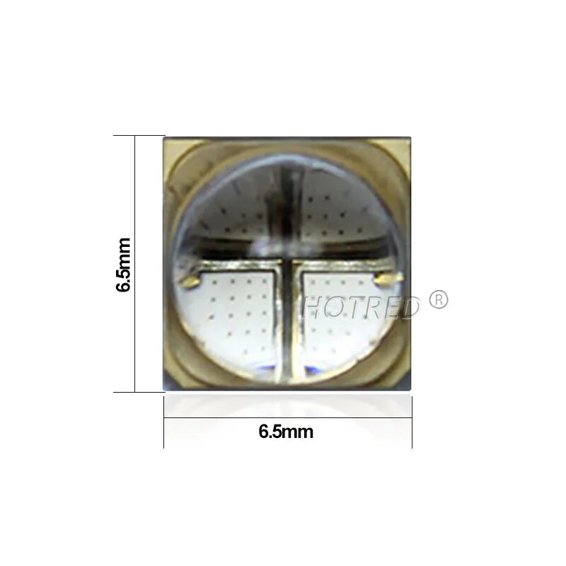 HotRed 10W UV LED 380-385nm, 2шт, Bare Led