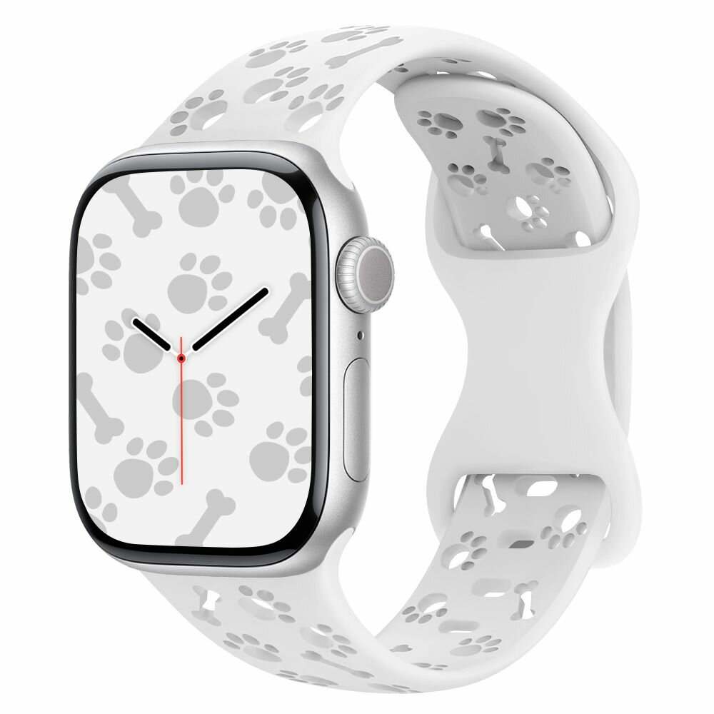 Силиконовый ремешок собачья лапа, подходит для Apple 41мм 40мм 38мм S11/10 42мм, совместим с iWatch Series 9 8 7 6 5 SE, Ремешок для спортивных часов