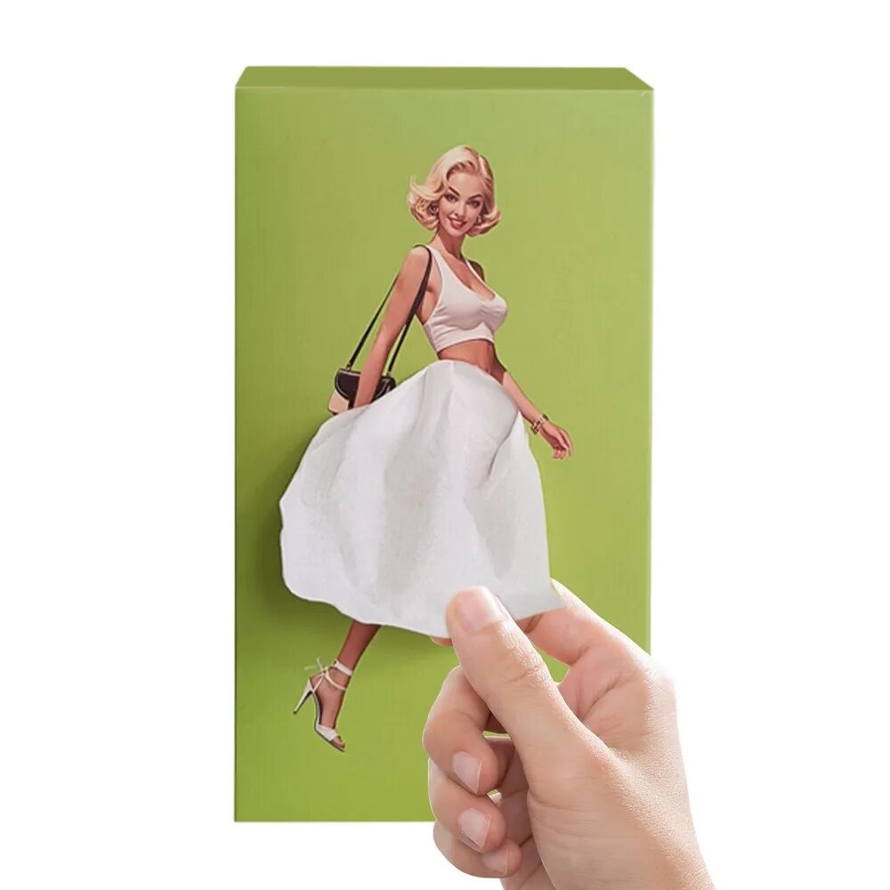 Салфетница 1 шт. зеленая, из древесной пульпы, 99 г