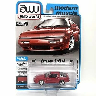 Autoworld 1:64 литой автомобиль масштабная модель(Додж красный)