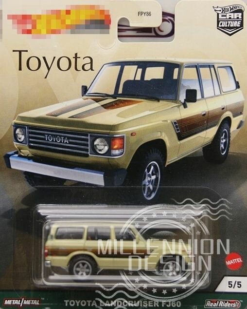 Hot Wheels литая модель автомобиля 1:64, ретро серия, металлический корпус(TOYOTA LANDCRUISER FJ60)