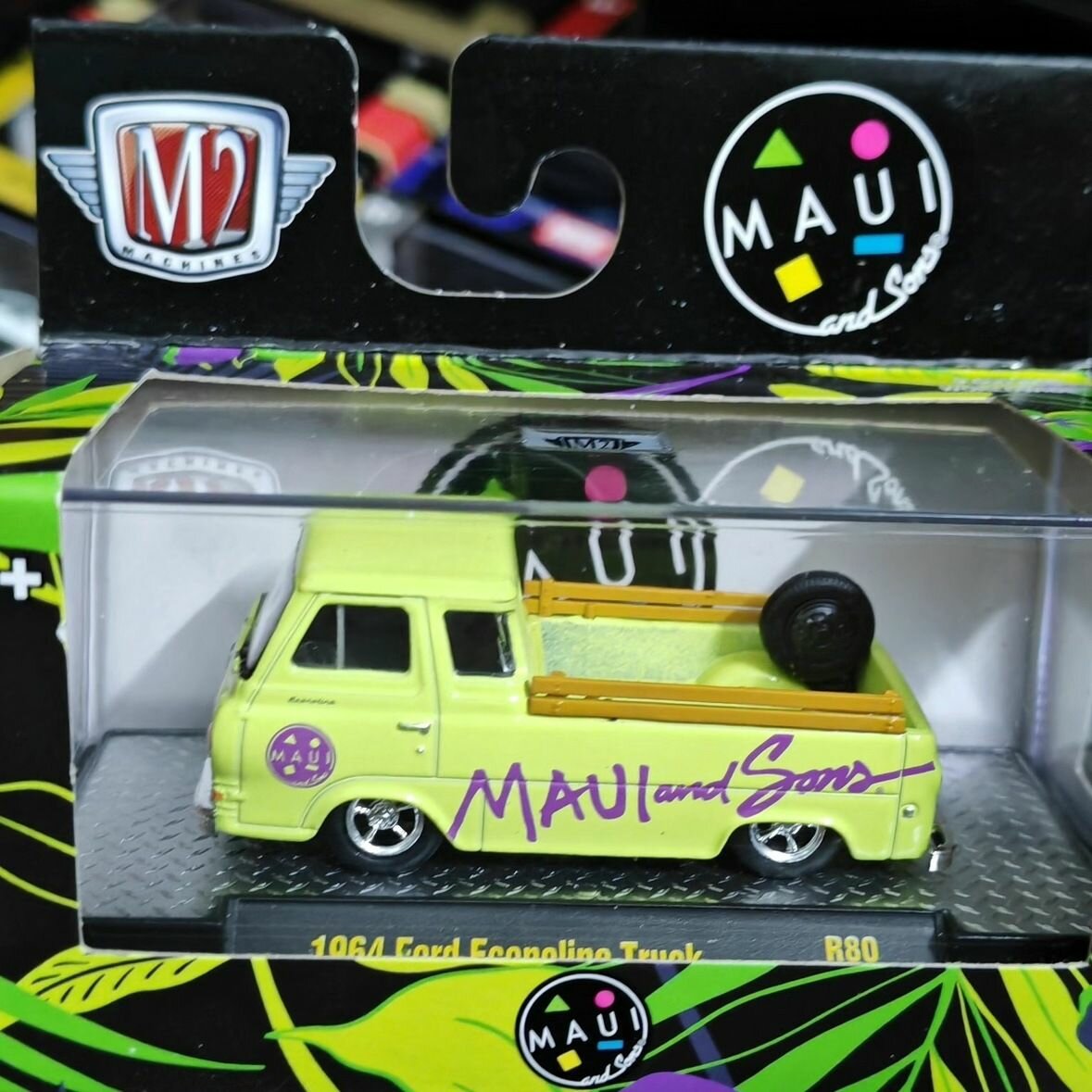 Детская игрушка машинка, M2 1/64, литая модель(Ford Фургон R80)