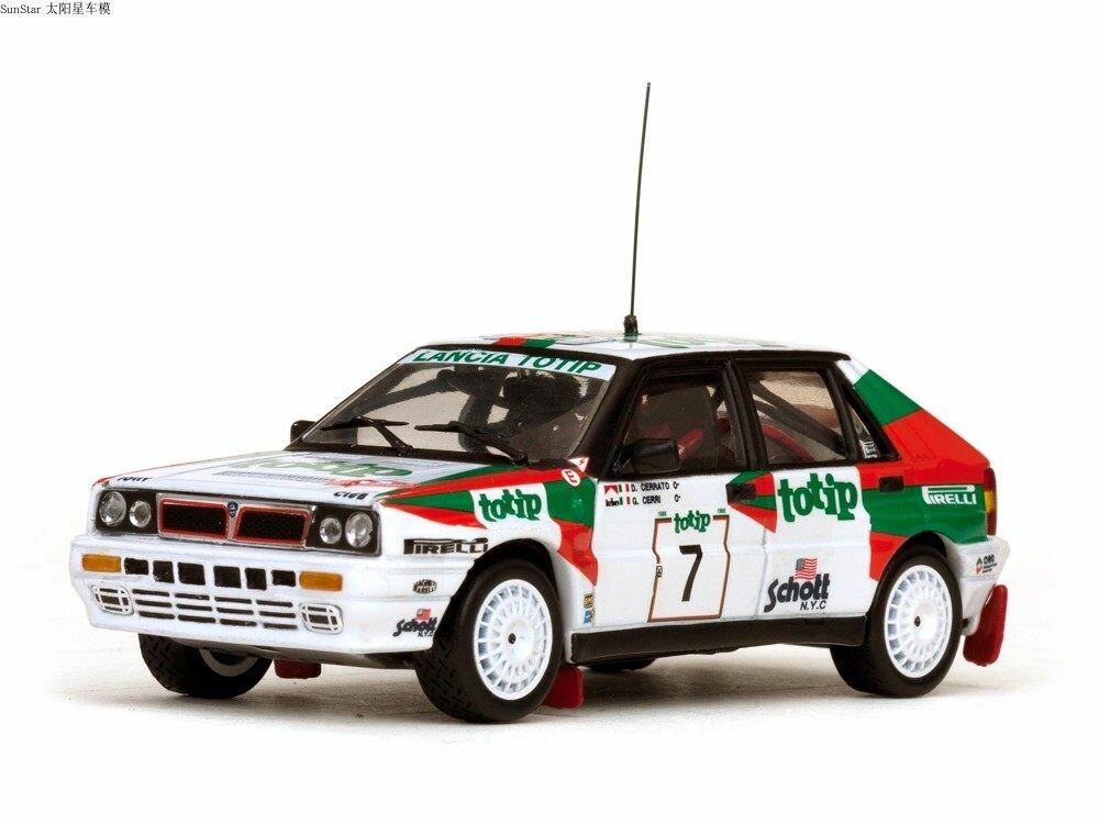 VITESSE Модель автомобиля из литого под давлением сплава в масштабе 1:43 Lancia Delta Rally Car
