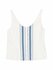 Топ LOW CLASSIC Striped button top, размер M, white