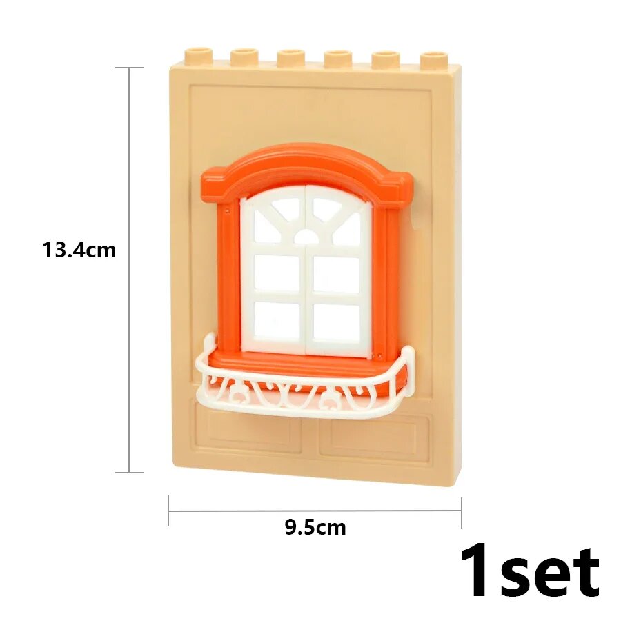 Строительный блок DUOP, оранжевый, Orange Windows A
