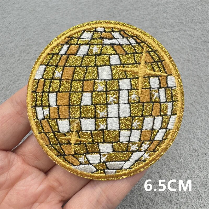 Нашивка диско-шар, 6.5см, цвет 40