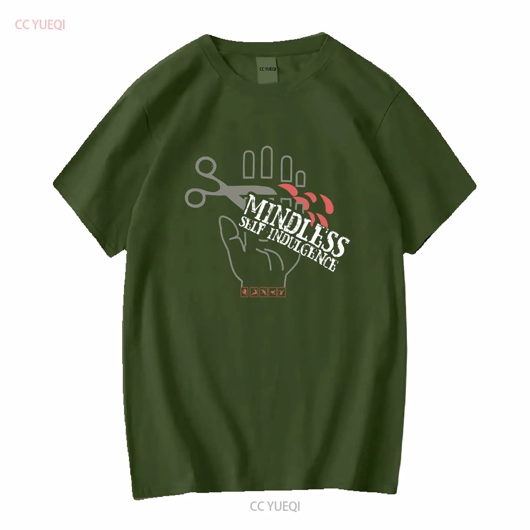 Футболка Mindless Self Indulgence, темно-зеленый, XXL