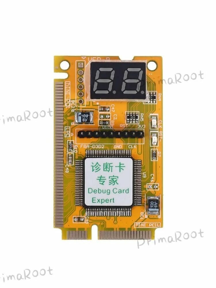 Универсальная диагностическая карта для ноутбуков (LPC/Mini PCI-E/PCI-E), 2-разрядный индикатор POST-кодов, тестер материнской платы