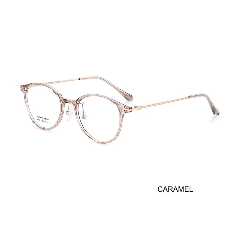 Женские очки LS круглые Caramel, бежевые