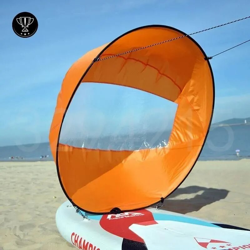 Парус для SUP-доски Champion, оранжевый/белый, размер 118 см, для сапбордов, лодок, каяков — фото 1