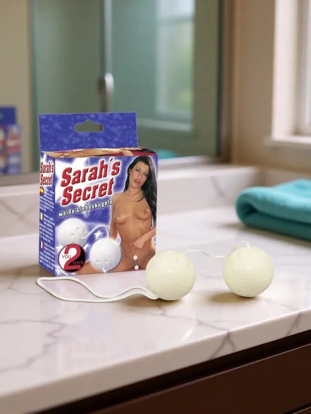 You 2 Toys Вагинальные шарики Sarah's Secret, 3 см, белый