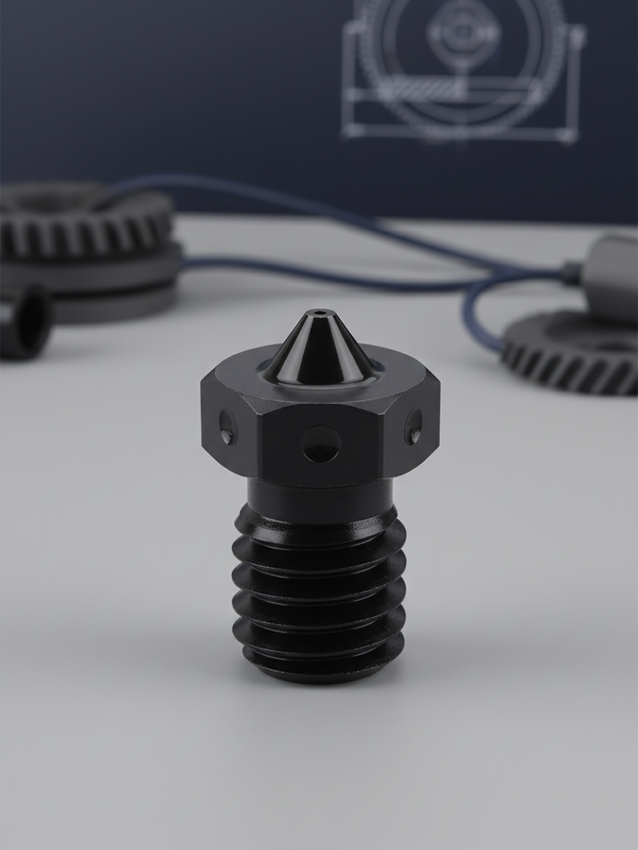 Сопло E3D V6 из закаленной стали (0.4 мм.)