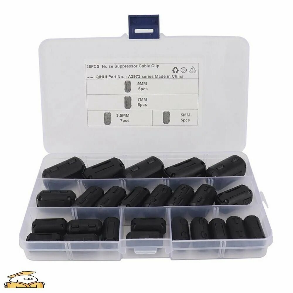 25x абельные ферритовые кольца 3,5 мм/5 мм/7 мм/9 мм липсы на шумоподавляющих фильтрах