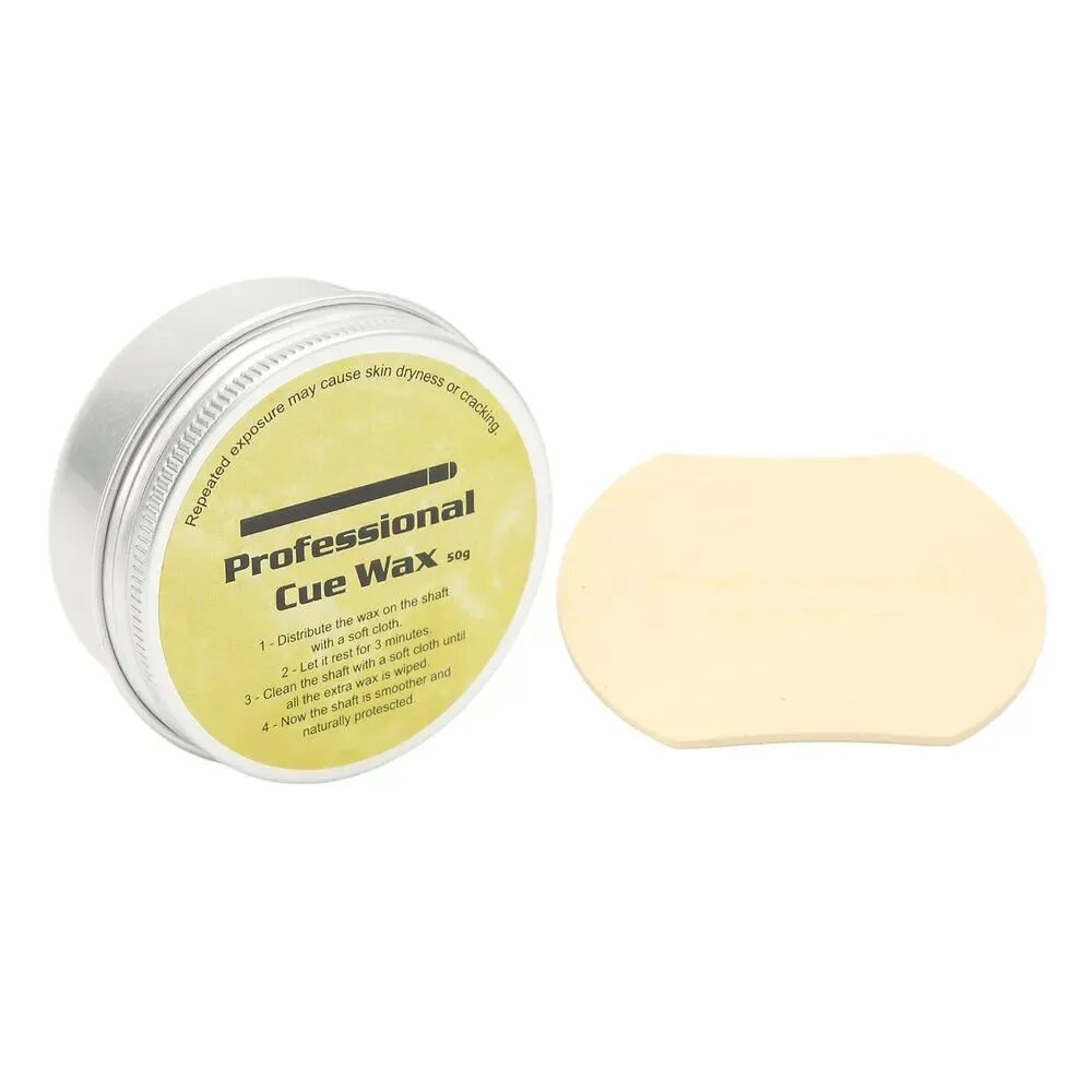Воск для кия Professional Cue Wax 50g для ухода за кием, придает шелковистость и защищает от влаги и пыли — фото 1