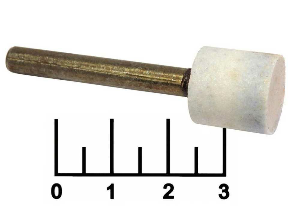 Камень абразивный цилиндр 6мм 16*16мм белый