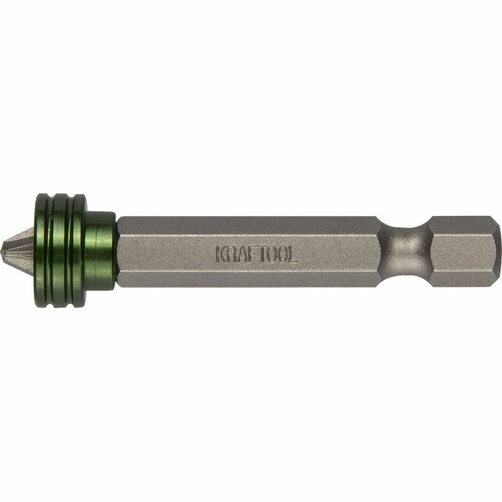 Бита с магнитным держателем-ограничителем KRAFTOOL Magnet-X, PZ2, длина 50 мм