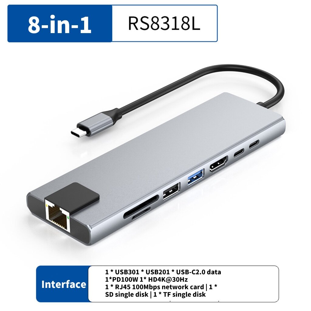 8-в-1 USB-C адаптер — фото 1