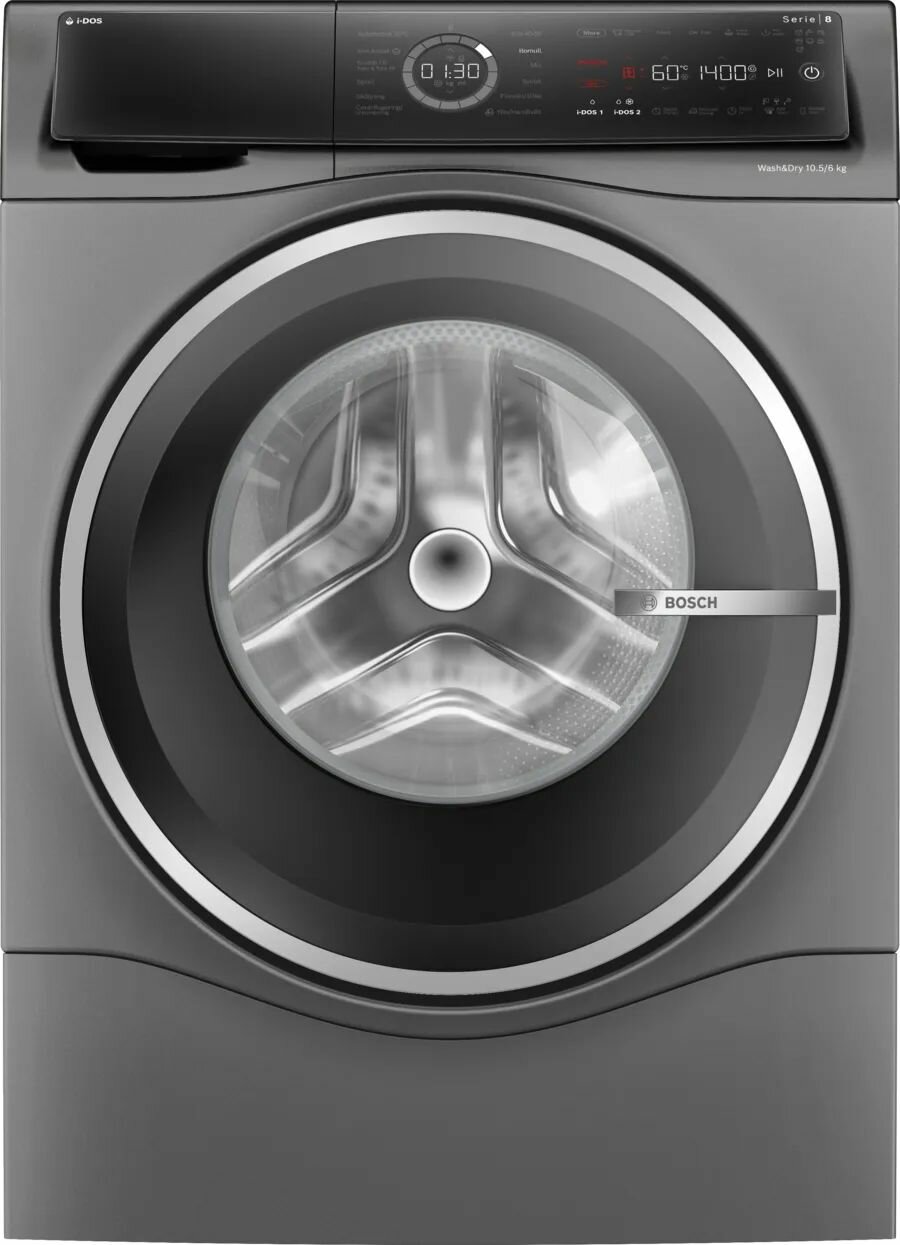 Стирально-сушильная машина Bosch WNC254ARSN, серый