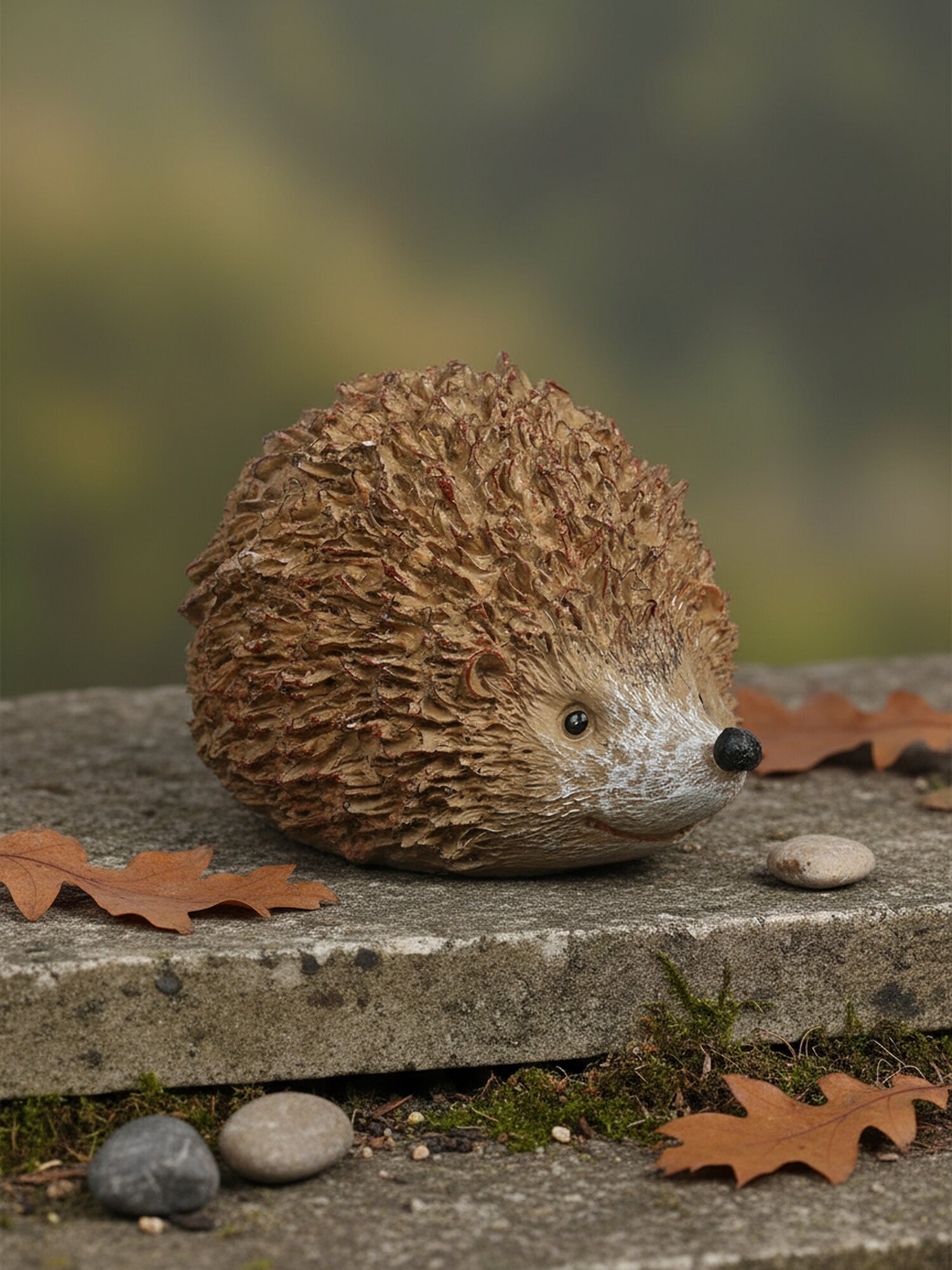 Садовая фигурка Ежик для дачи и огорода, 21х13х11 см, статуэтка из полистоуна, ландшафтное украшение Y4-11212