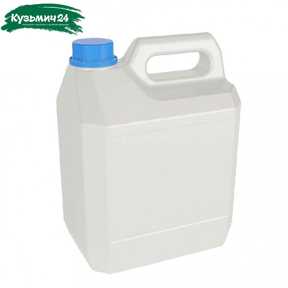 Канистра 5 литров ЗТИ 30182 для воды, пищевая, пластиковая, с винтовой крышкой, белая