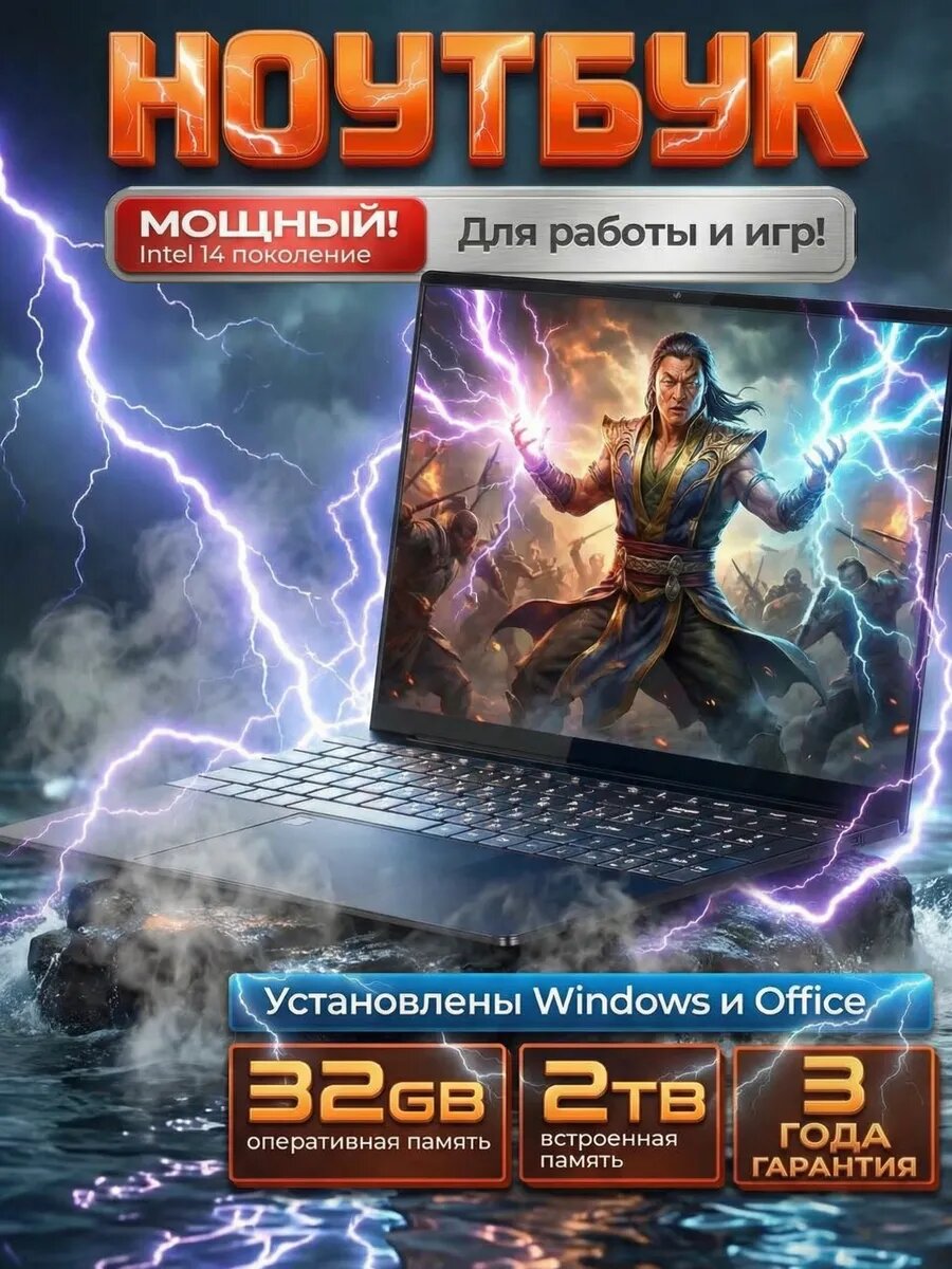 Ноутбук HiGH TECH R818 Intel H-Series RAM 32GB / SSD 2048GB