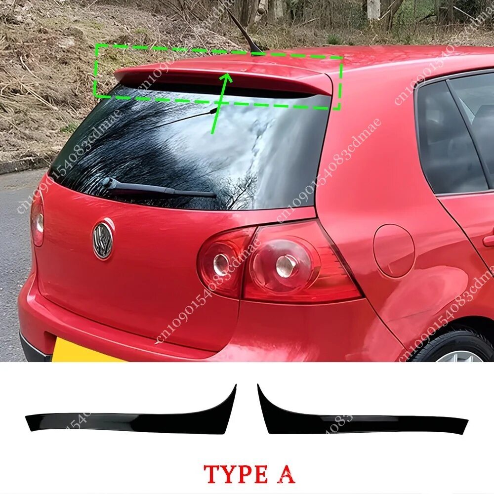 Задний спойлер на Volkswagen Golf 5 MK5 GTI R32 2004-2009, Type A Gloss Black