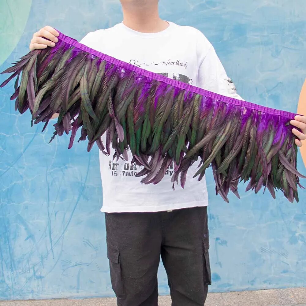 Фиолетовые перья петуха, 25-30 см, Purple Black