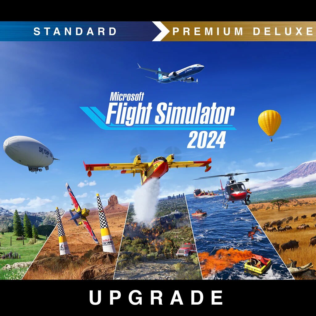 Дополнение Microsoft Flight Simulator 2024 Standard to Premium Deluxe Upgrade, цифровое издание PlayStation 5, регион Турция / код пополнения баланса