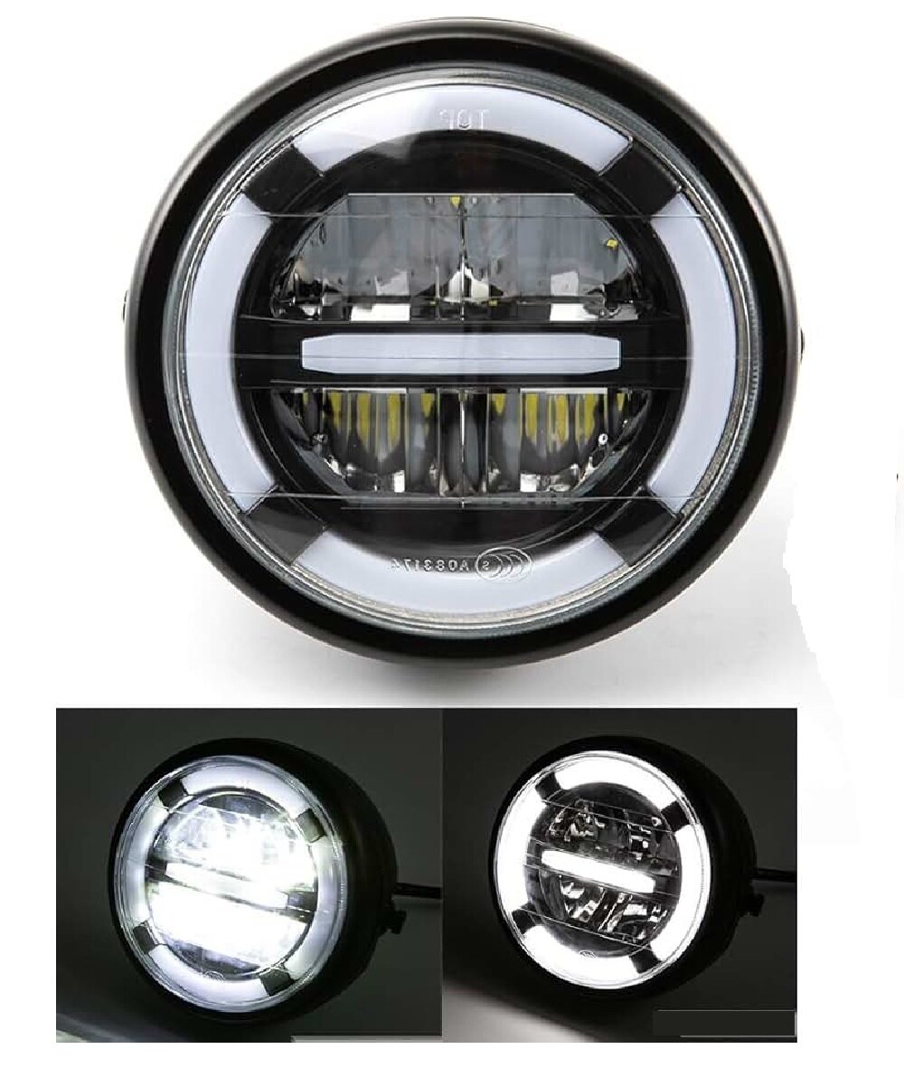 Фара в сборе для мопеда Альфа, Дельта LED 5,75-YS 145мм