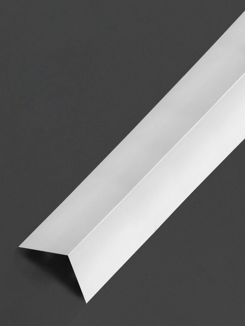 Уголок пластиковый 20х20 мм для откосов длина 2,7 м, угол ПВХ для стен внешний, внутренний