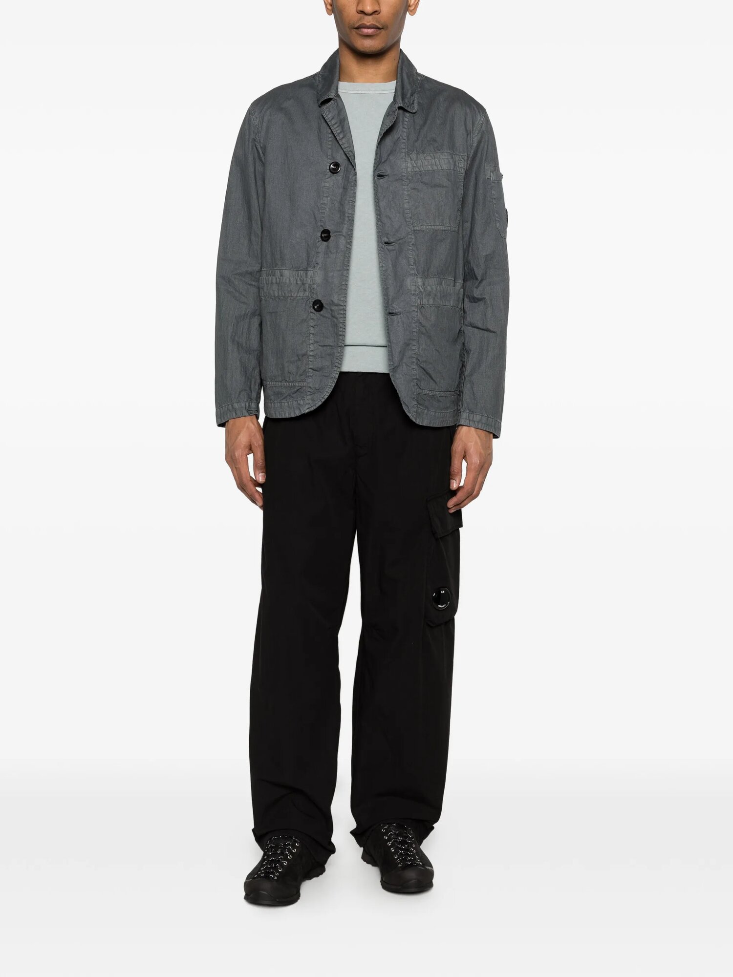 Куртка C.P. COMPANY Buttoned pocket jacket, размер 3XL, grey — фото 1