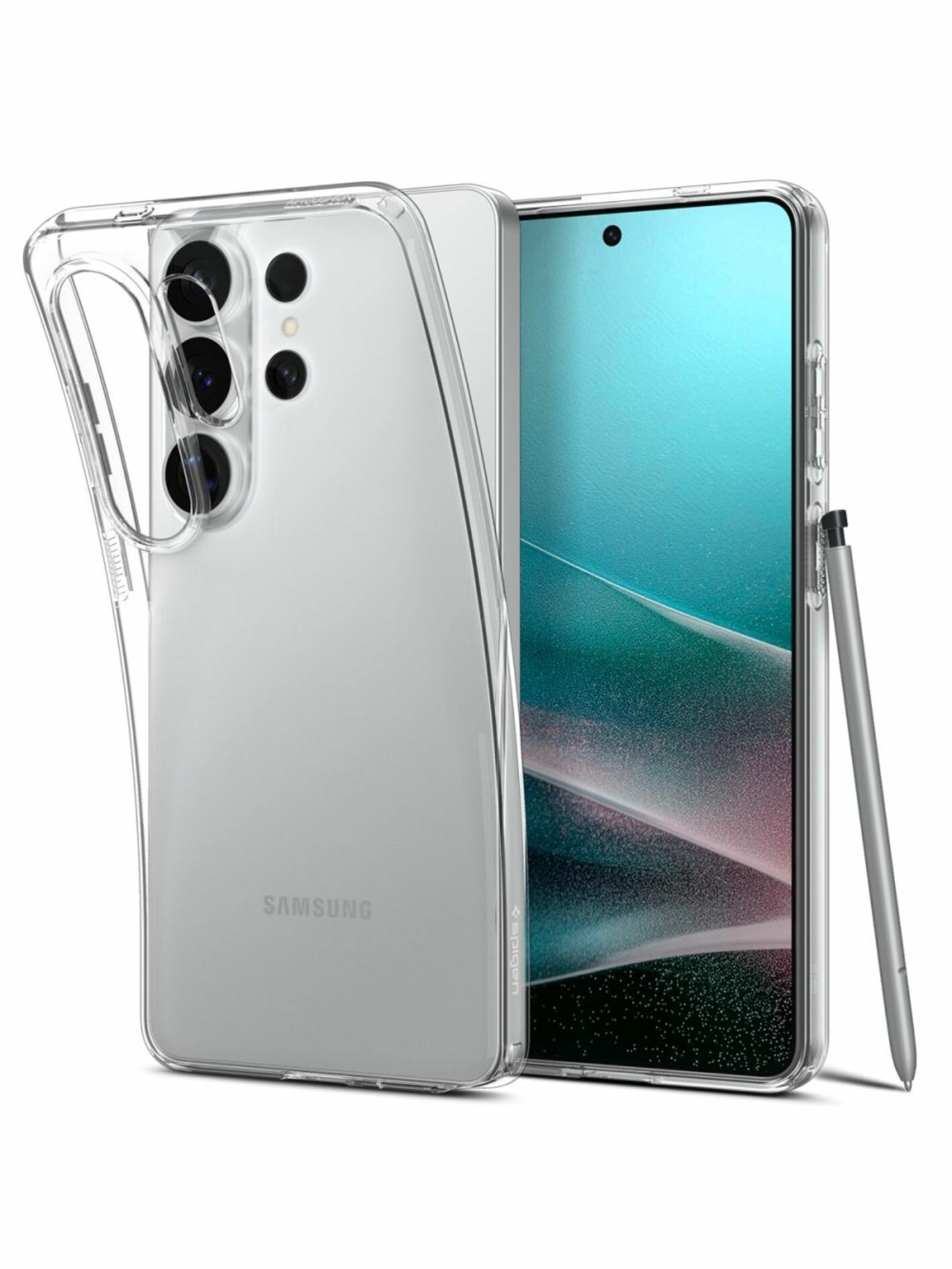 Чехол на Samsung Galaxy S26 Ultra, Spigen Liquid Crystal (ACS10671), противоударный, бортики для защиты камеры и дисплея / Чехол на Самсунг Галакси С26 Ультра