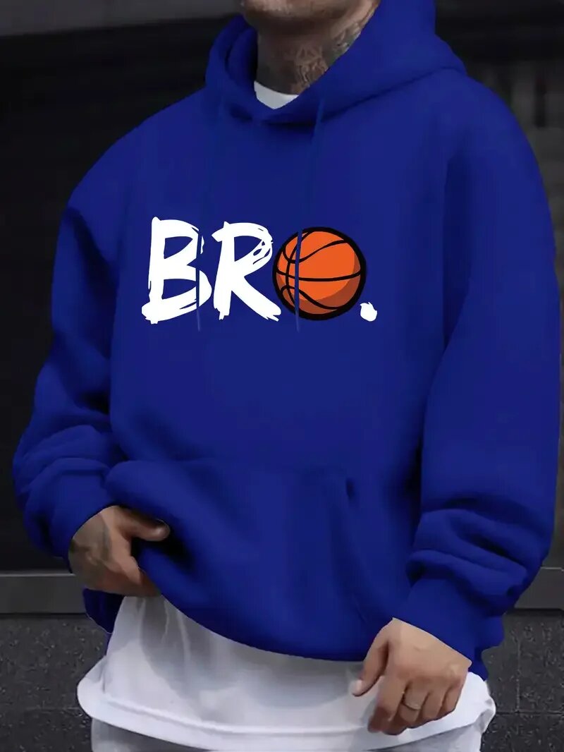 Мужская флисовая толстовка Bro ярко-красного цвета XL, 5